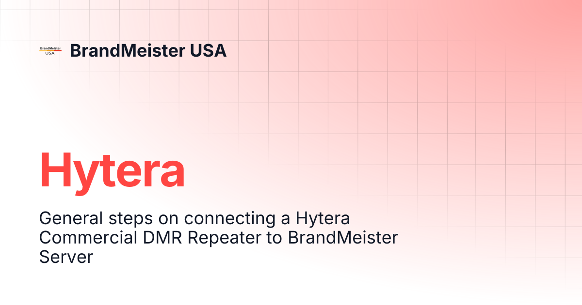 Hytera | BrandMeister USA